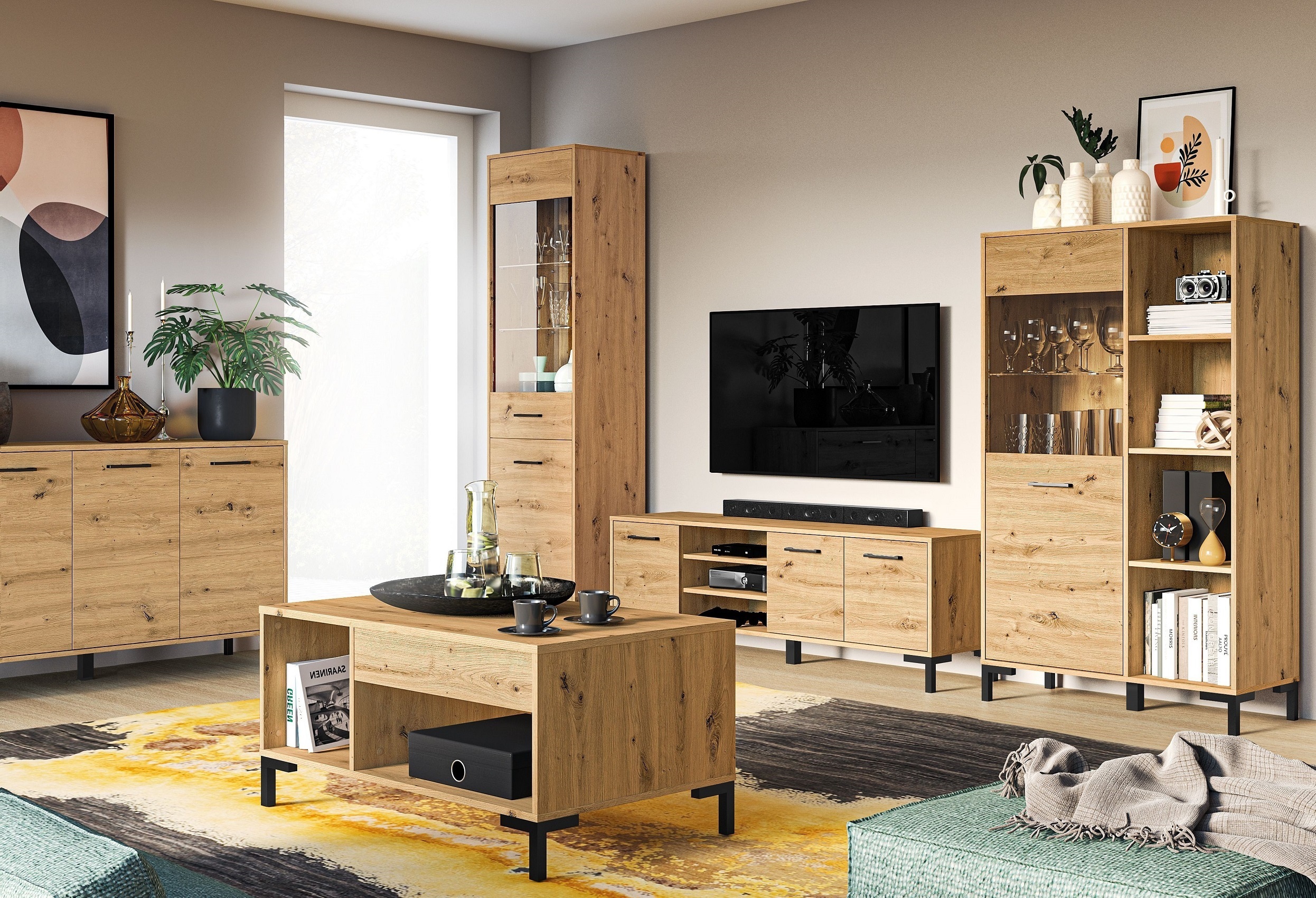 Meble Pokojowe NEVIO ZESTAW 14 do salonu | Marmex